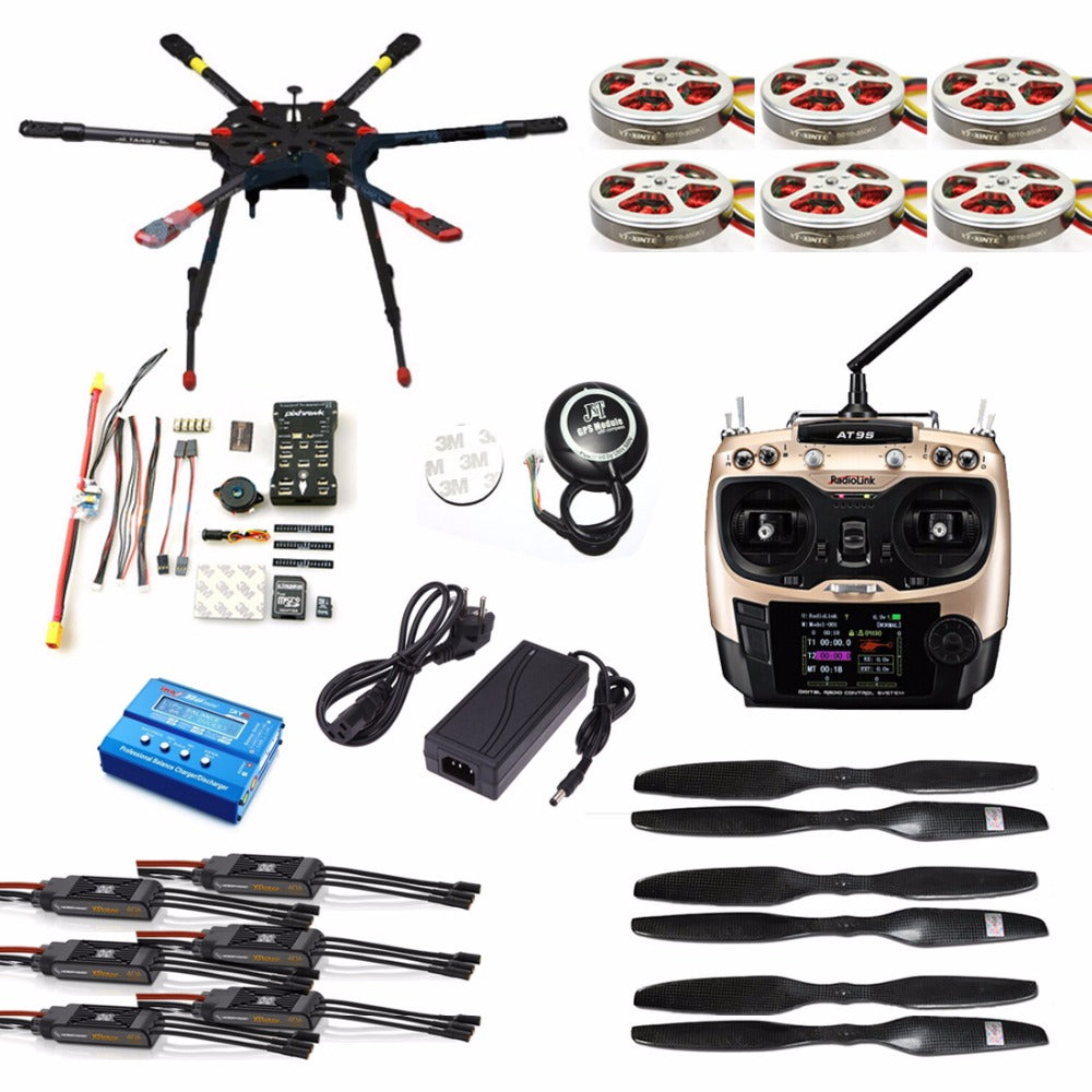 Full Set Hexacopter GPS Drone Aircraft Kit Tarot X6 6-Axis TL6X001 PX4 ...